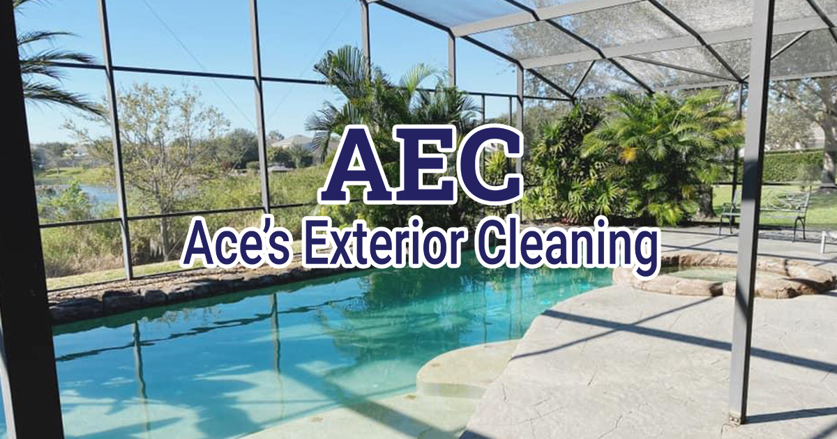 Outdoor Pool Area Cleaning In Orlando, FL | Ace’s Exterior Cleaning LLC
